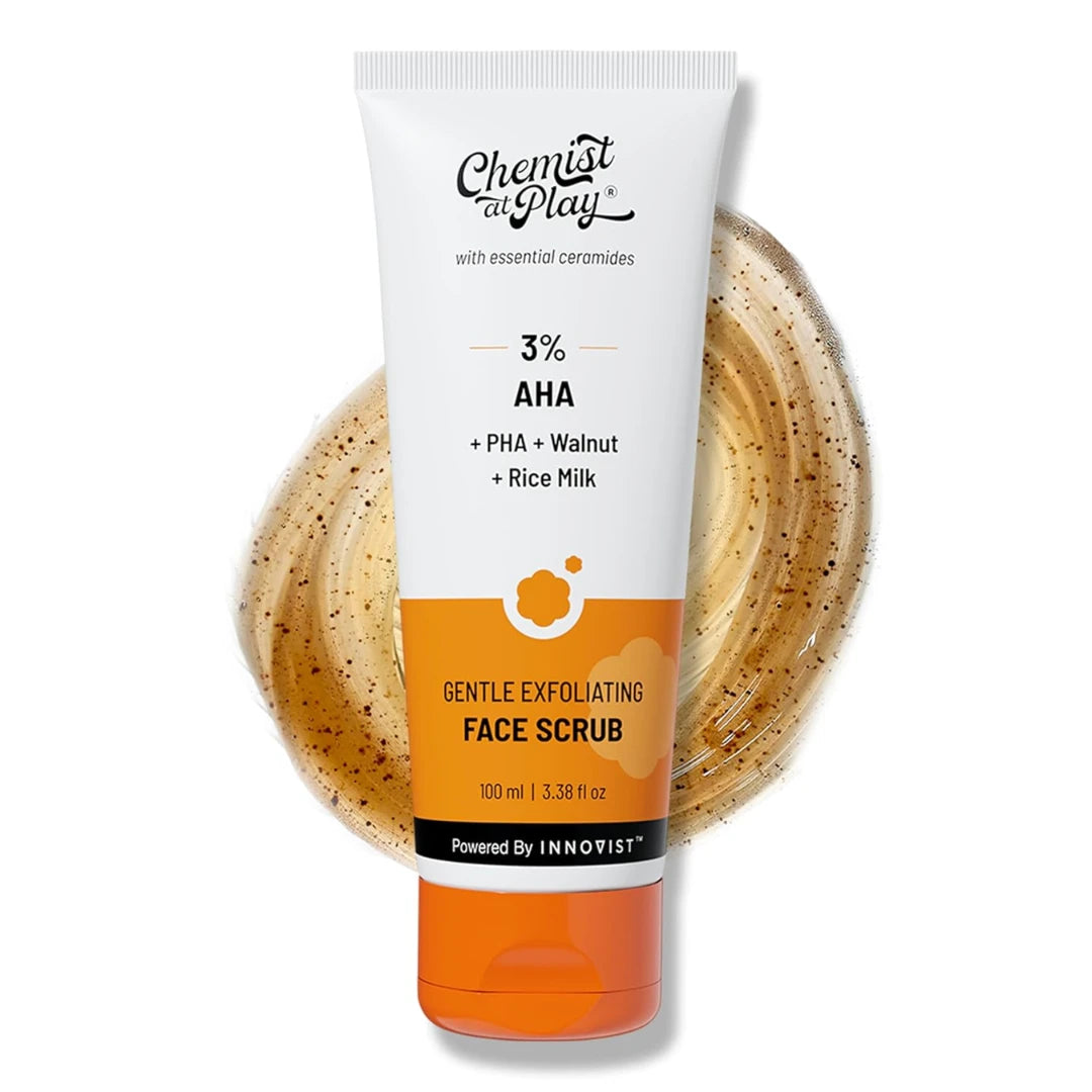 Chemist At Play Gentle Exfoliating Face Scrub with Mandelic Acid & Wal ...